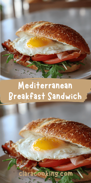 Mediterranean Breakfast Sandwich That Will Brighten Your Morning