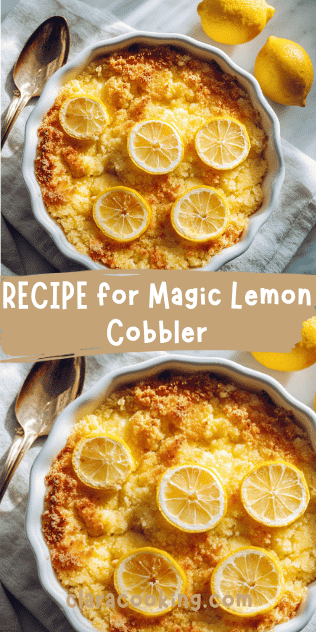 Irresistible Recipe for Magic Lemon Cobbler That Will Brighten Your Day